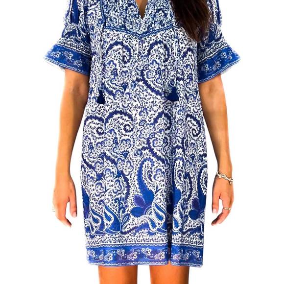 La Plage | Dresses | New La Plage Celerie Dress In Navy White | Poshmark